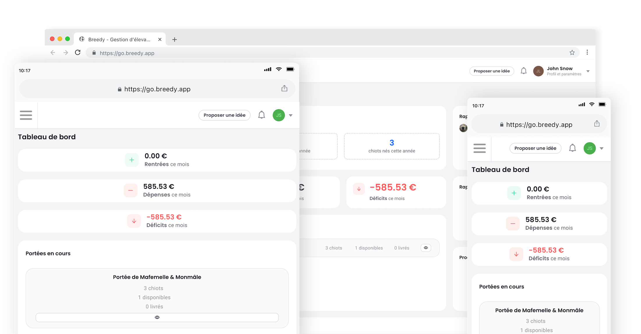 Breedy - Application de gestion d’élevage canin et félin
